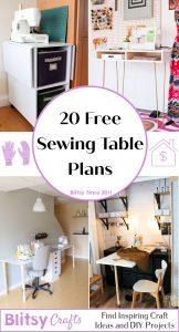20 Free DIY Sewing Table Plans with Instructions - Blitsy