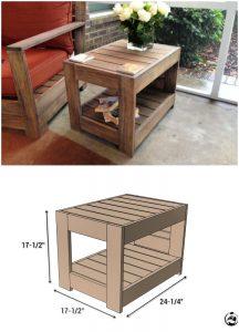 30 Free DIY End Table Plans - DIY End Table Ideas - Blitsy