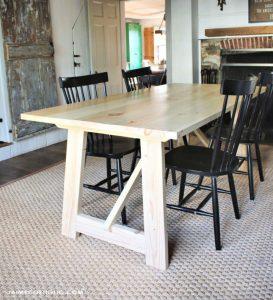 40 Free DIY Dining Table Plans Easy To Build - Blitsy