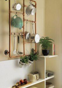 25 DIY Hanging Pot Rack Ideas for Your Kitchen - Blitsy
