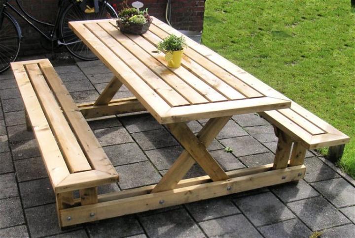 40 Free DIY Picnic Table Plans (with PDF and Blueprints)