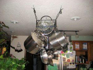 25 DIY Hanging Pot Rack Ideas for Your Kitchen - Blitsy