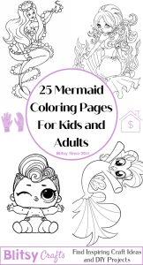 20 Free Mermaid Coloring Pages for Kids and Adults