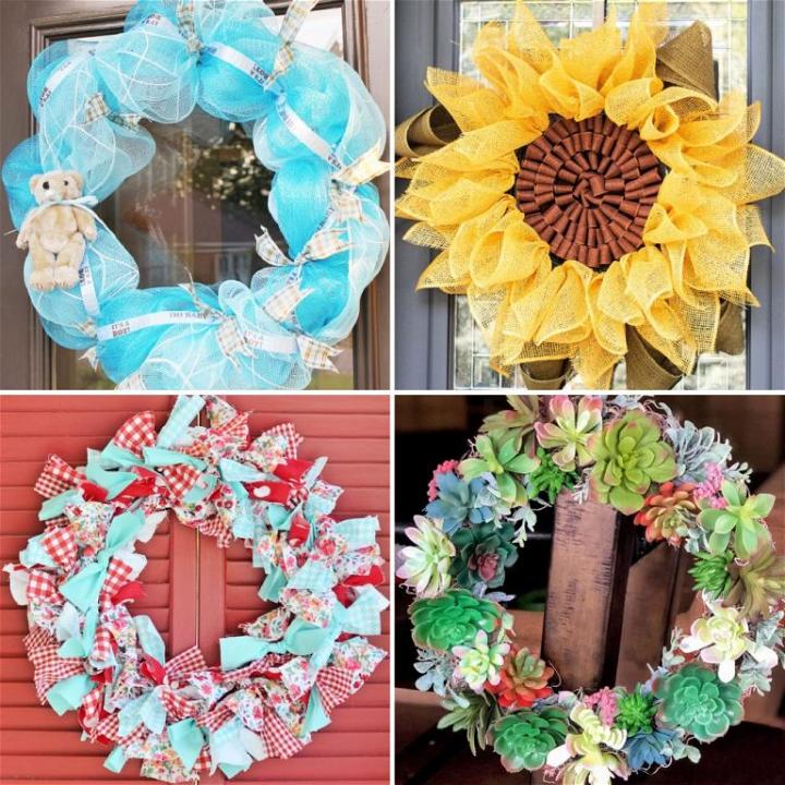40 Easy Ways To Make A Wreath - DIY Wreath Ideas - Blitsy