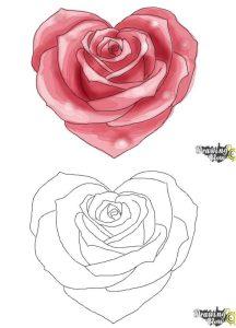25 Easy Rose Drawing Ideas - How to Draw a Rose