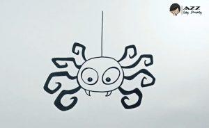 25 Easy Spider Drawing Ideas - How to Draw a Spider