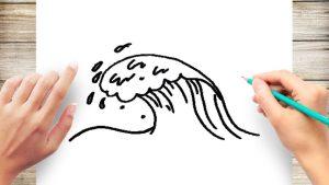 18 Easy Wave Drawing Ideas - How to Draw a Wave