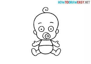 15 Easy Baby Drawing Ideas - How to Draw a Baby