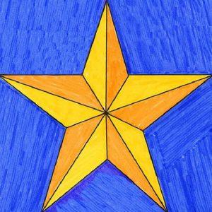 20 Easy Star Drawing Ideas - How To Draw A Star - Blitsy