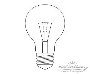 20 Easy Light Bulb Drawing Ideas - How To Draw A Bulb