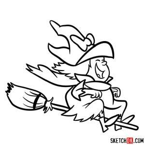 20 Easy Witch Drawing Ideas - How To Draw A Witch - Blitsy