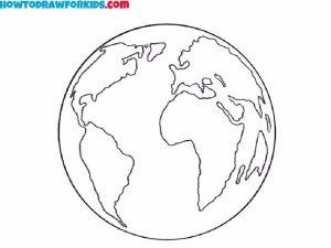 20 Easy Earth Drawing Ideas - How To Draw Earth - Blitsy