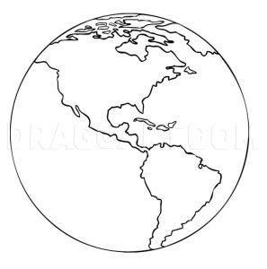 20 Easy Earth Drawing Ideas - How To Draw Earth - Blitsy