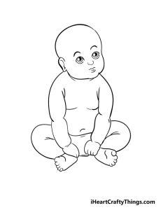 15 Easy Baby Drawing Ideas - How to Draw a Baby