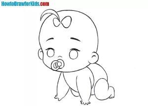 15 Easy Baby Drawing Ideas - How to Draw a Baby
