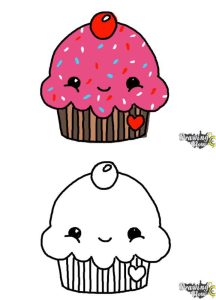 20 Easy Cupcake Drawing Ideas - How to Draw a Cupcake