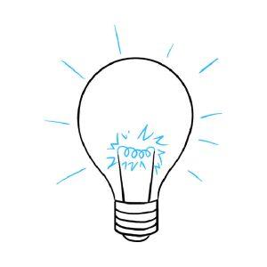 20 Easy Light Bulb Drawing Ideas - How To Draw A Bulb