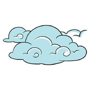20 Easy Cloud Drawing Ideas - How To Draw A Cloud - Blitsy