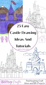 25 Easy Castle Drawing Ideas - How to Draw a Castle