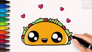 Taco Drawing - Step by Step Instructions - Blitsy