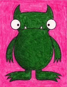 25 Easy Monster Drawing Ideas - How to Draw a Monster