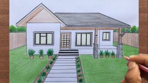 25 Easy House Drawing Ideas - How to Draw a House