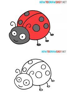 15 Easy Ladybug Drawing Ideas - How to Draw a Ladybug