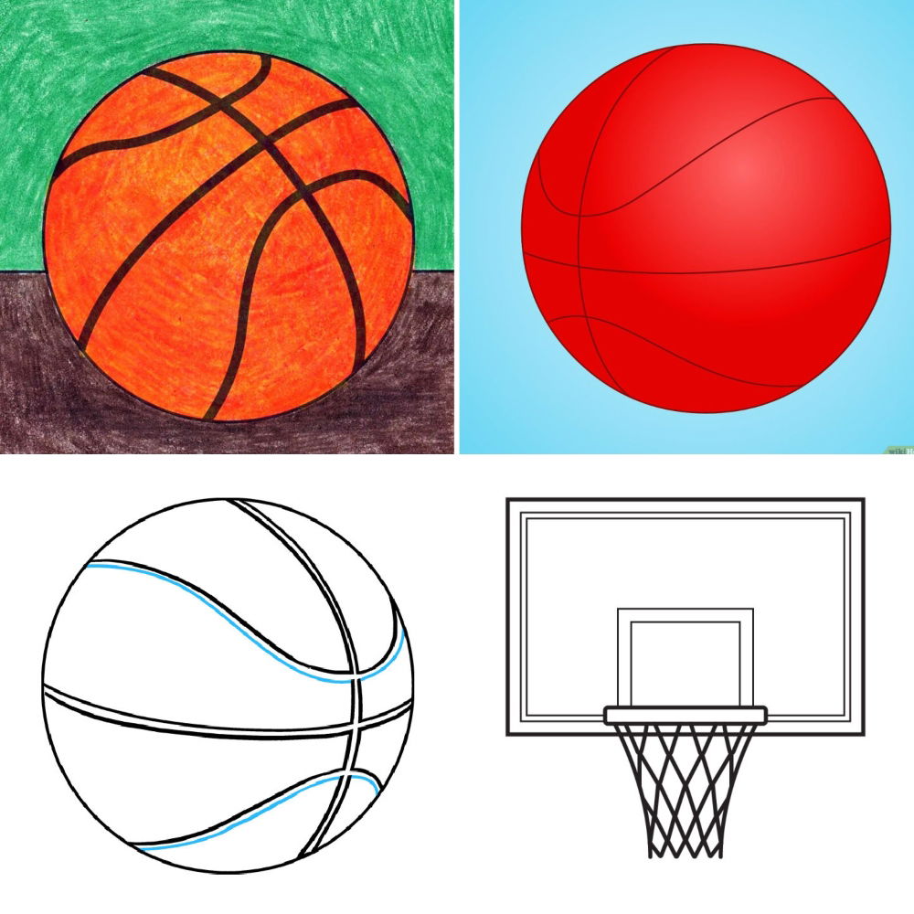 25 Easy Basketball Drawing Ideas How To Draw A Basketball