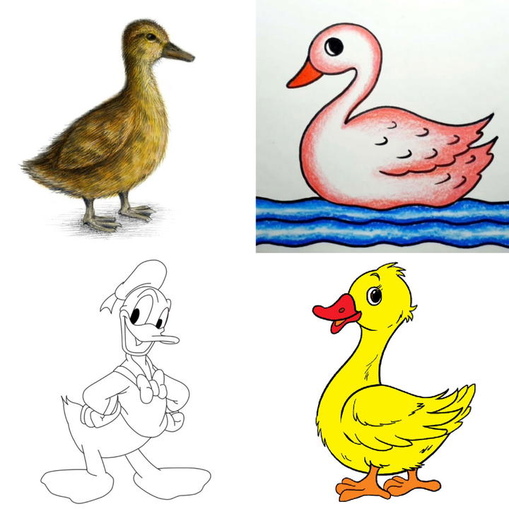 25 Easy Duck Drawing Ideas How To Draw A Duck Blitsy
