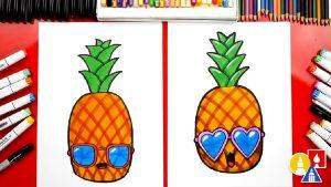 25 Easy Pineapple Drawing Ideas - How to Draw a Pineapple