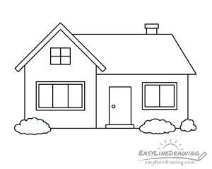 25 Easy House Drawing Ideas - How to Draw a House