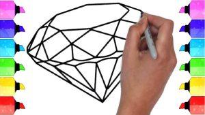25 Easy Diamond Drawing Ideas - How to Draw