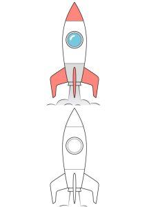 20 Easy Rocket Drawing Ideas - How to Draw a Rocket