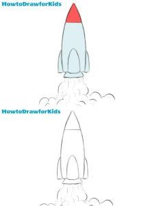 20 Easy Rocket Drawing Ideas - How to Draw a Rocket