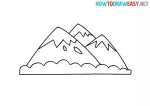 25 Easy Mountain Drawing Ideas - How to Draw a Mountain