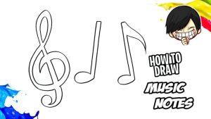 15 Easy Music Notes Drawing Ideas - How to Draw