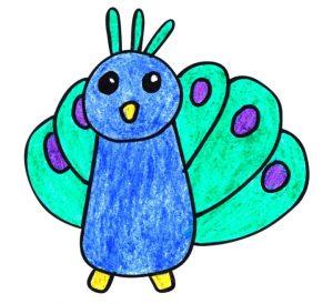 25 Easy Peacock Drawing Ideas - How to Draw Peacock