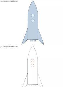 20 Easy Rocket Drawing Ideas - How to Draw a Rocket