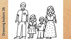 25 Easy Family Drawing Ideas - Cute Family Sketch and Art