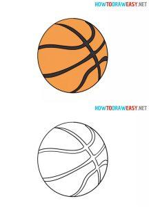 25 Easy Basketball Drawing Ideas - How to Draw a Basketball
