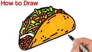 Taco Drawing - Step by Step Instructions - Blitsy