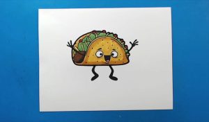 Taco Drawing - Step by Step Instructions - Blitsy