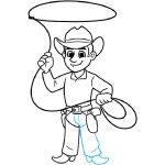 25 Easy Cowboy Drawing Ideas - How to Draw a Cowboy