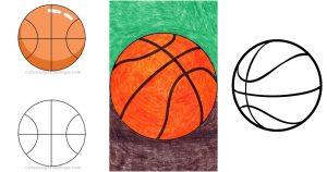 25 Easy Basketball Drawing Ideas - How to Draw a Basketball