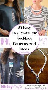 25 Free Macrame Necklace Patterns for Beginners - Blitsy