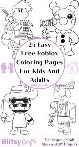 25 Free Roblox Coloring Pages for Kids and Adults