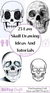 25 Easy Skull Drawing Ideas - How to Draw a Skull