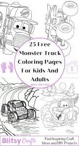 25 Free Monster Truck Coloring Pages for Kids and Adults