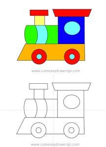 25 Easy Train Drawing Ideas - How to Draw a Train