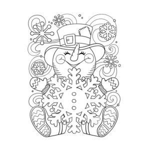 25 Free Snowman Coloring Pages for Kids and Adults